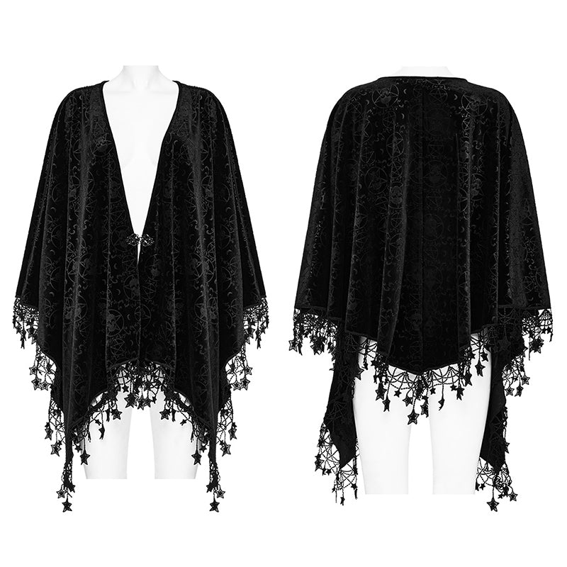 Goth pentacle shawl– Punkravestore