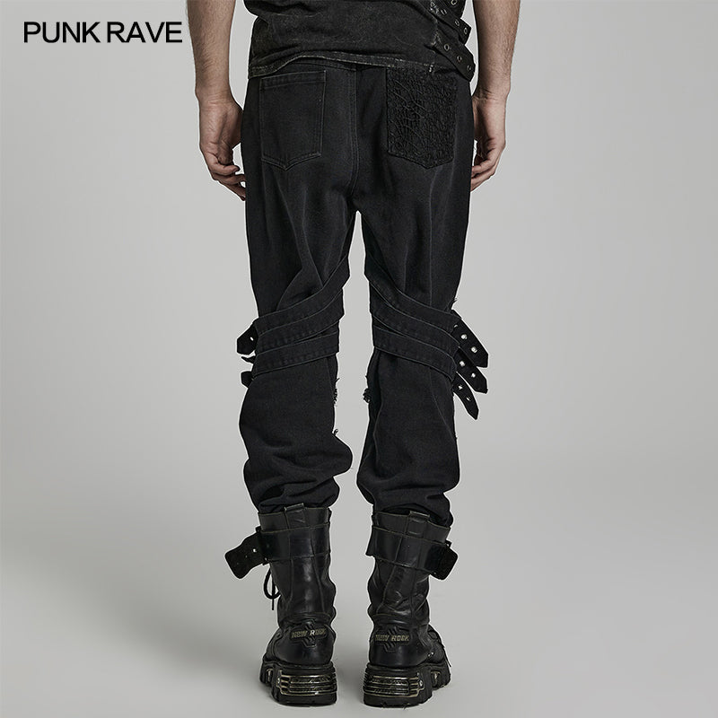Punk splicing pants– Punkravestore