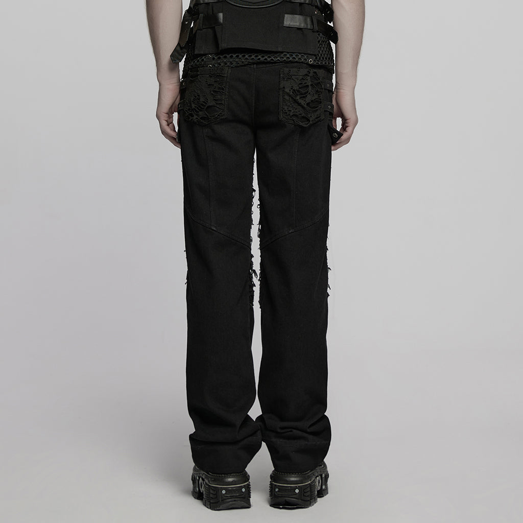 Personalized straight punk pants– Punkravestore