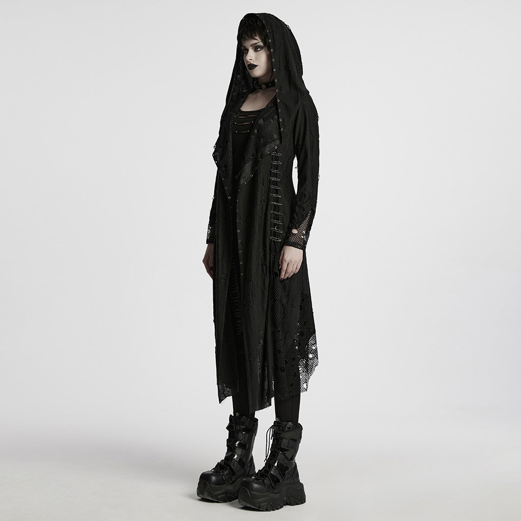 Gothic Decadent Asymmetric Knitted Coat– Punkravestore