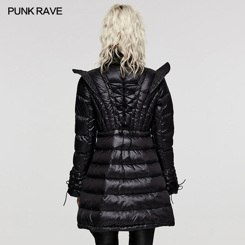 Gothic fly-sleeve down jacket– Punkravestore