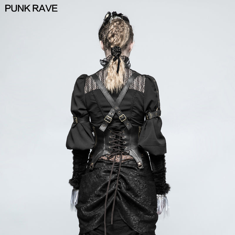 Vintage Punk Accessories Western Dragon Printing Girdle– Punkravestore