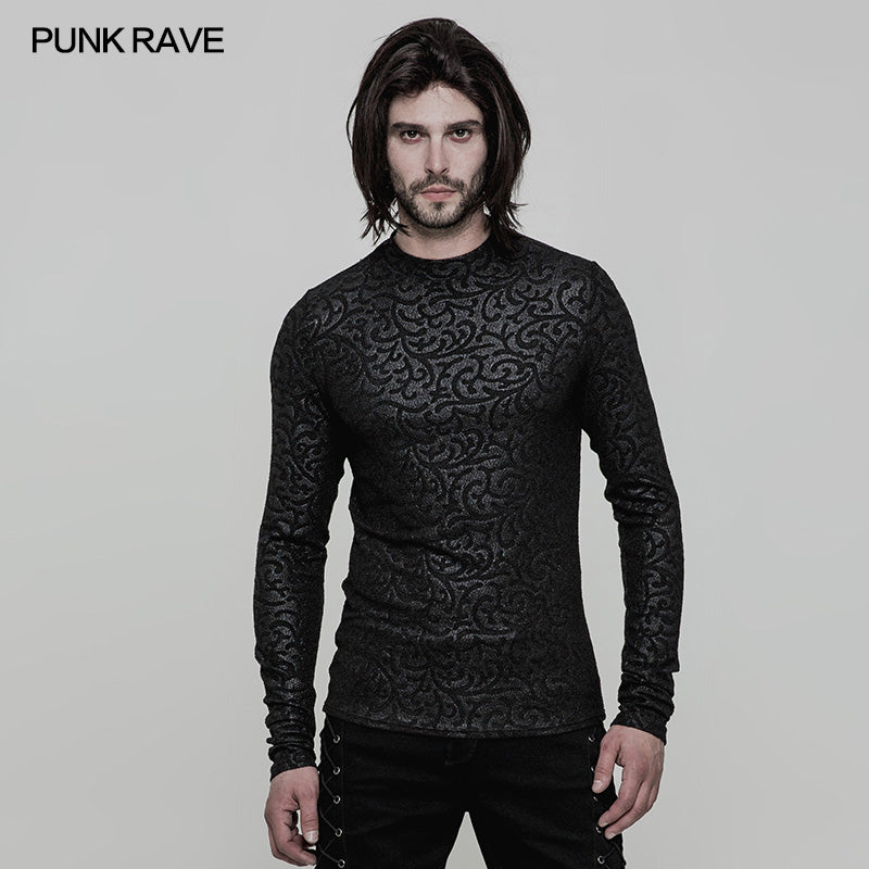 Comfortable Elastic Printing Gothic T-shirt For Men– Punkravestore