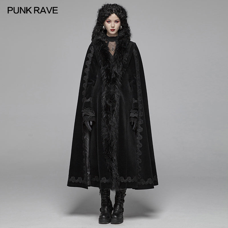 Gothic Vintage Gorgeous Long Coat V-neck Cloak For Women– Punkravestore