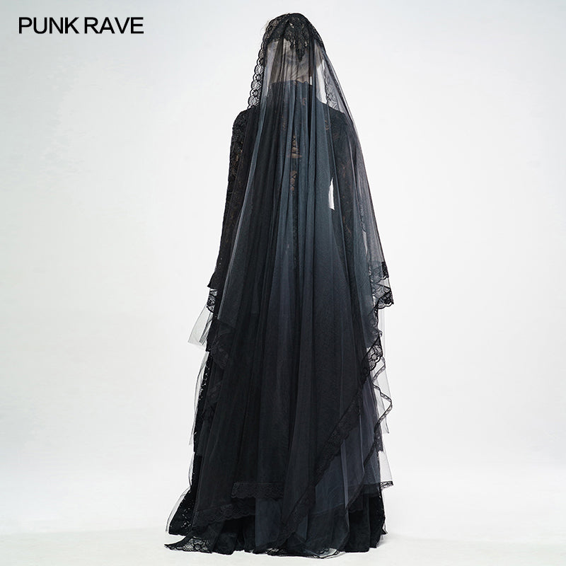 Gothic Zombie Bride Gradient Veil– Punkravestore