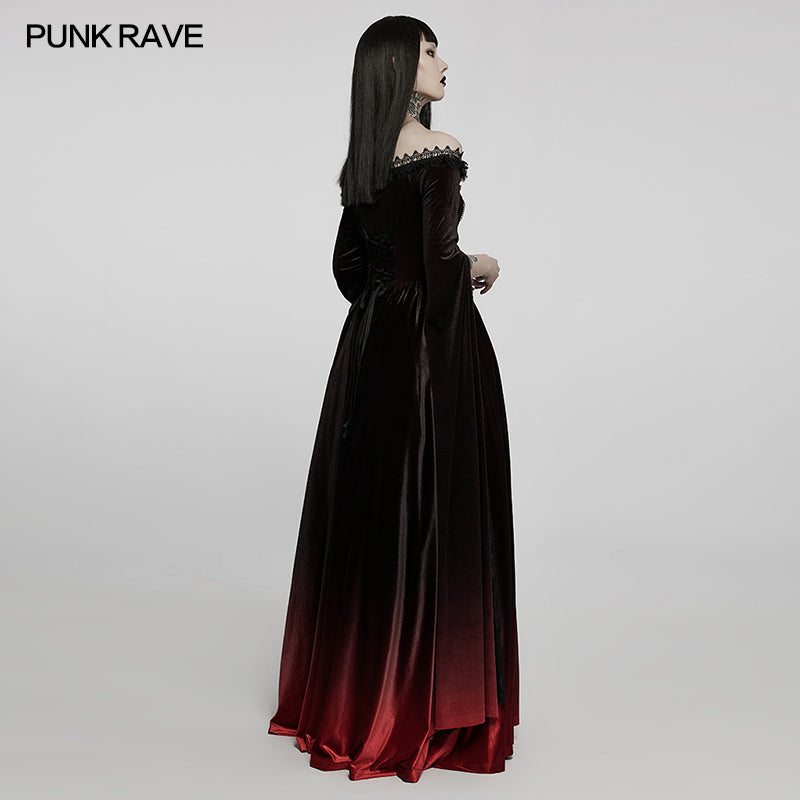 2022 Gothic gradient gown dress– Punkravestore