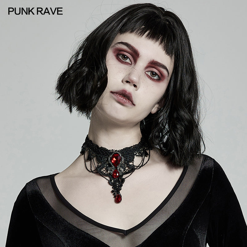 Goth Gem Necklace– Punkravestore