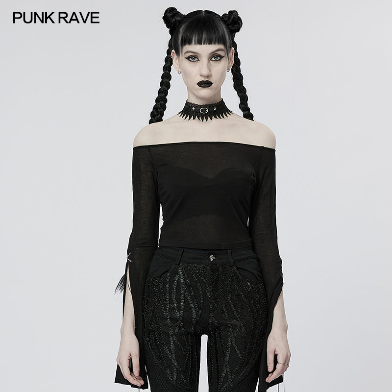 Daily Goth Horizontal Neck T-shirt– Punkravestore