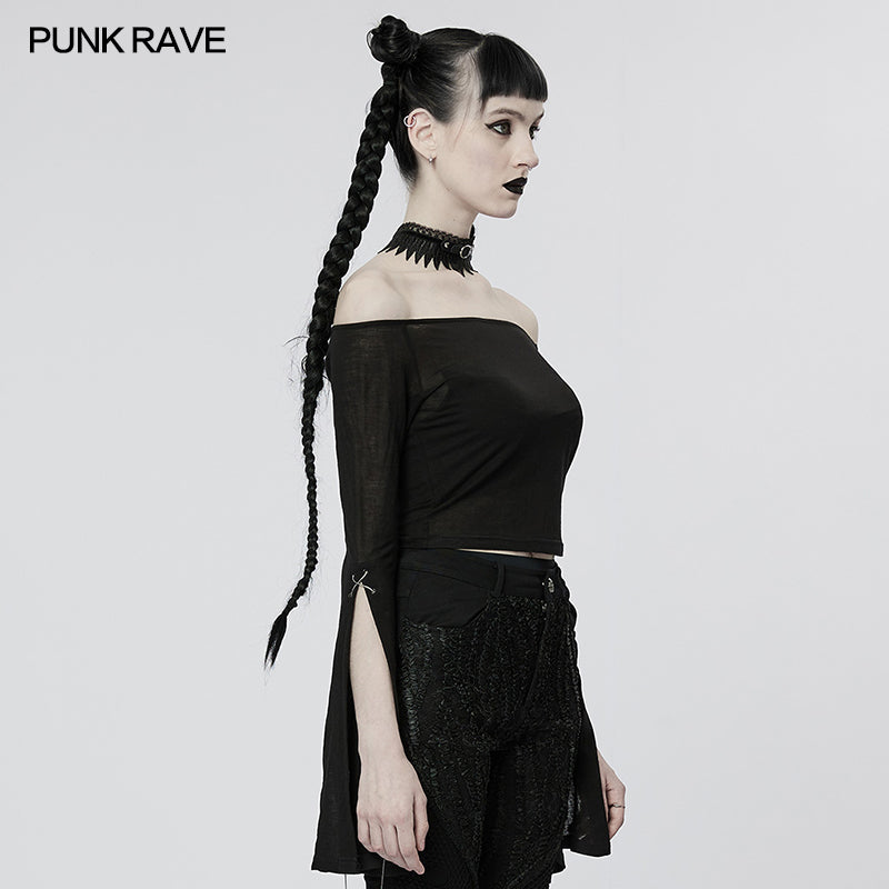 Daily Goth Horizontal Neck T-shirt– Punkravestore